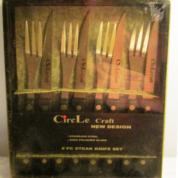 CircLe Craft | Kitchen | New Circle Craft New Design 8 Piece Steak ...